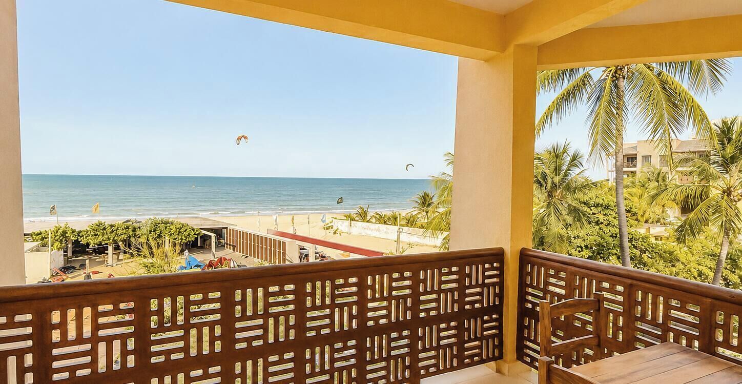 Quarto Duplo, terraço, vista para o mar | Terrenos do alojamento