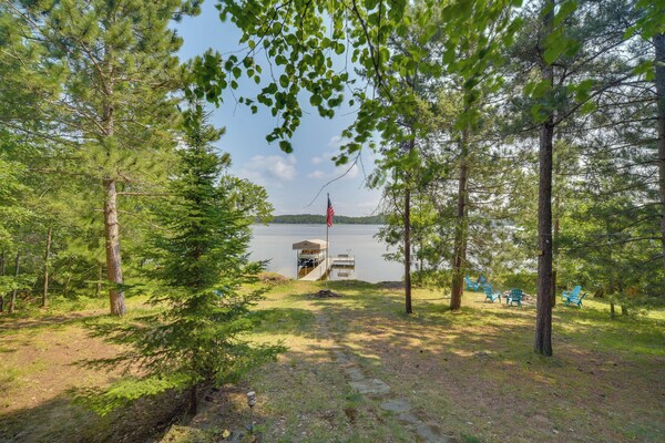 Waterfront Stay W/ Dock & Views On Minong Flowage - Gull Lake