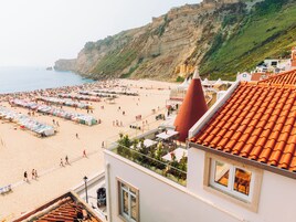 Na praia