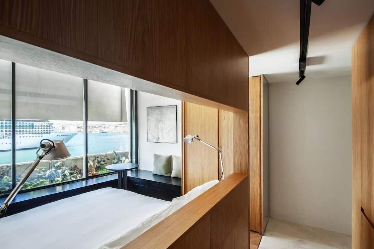 Quarto Duplo, vista para o mar | Cofre no quarto, cortinas/cortinados opacos, quartos insonorizados 