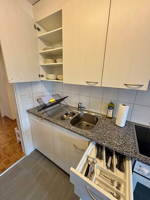 Apartamento, 2 quartos, varanda | Cozinha privada
