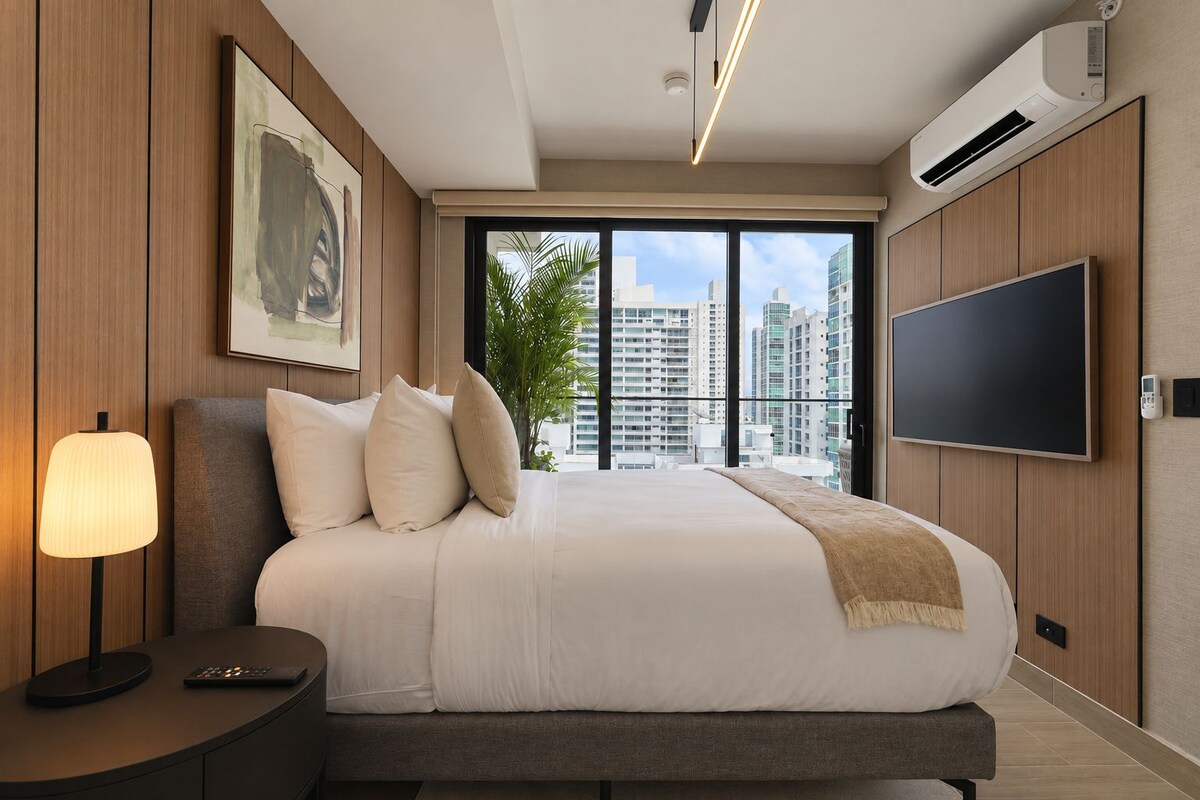 Apartamento, 2 quartos, sacada, vista para a cidade | Wi-Fi de cortesia, individualmente decorados, individualmente mobiliados