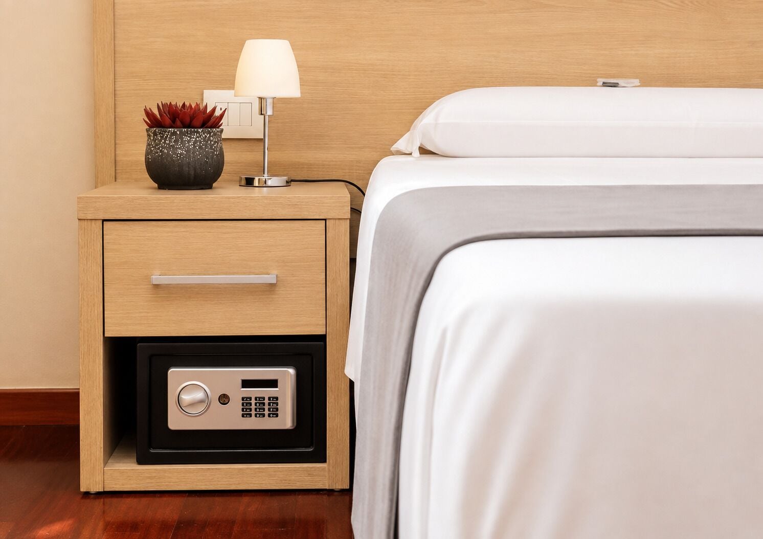 Quarto casal standard, vista para a cidade