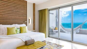 Suite, 2 quartos, varanda, vista para o mar | Cofre no quarto, ferro/tábua de engomar, Wi-fi grátis