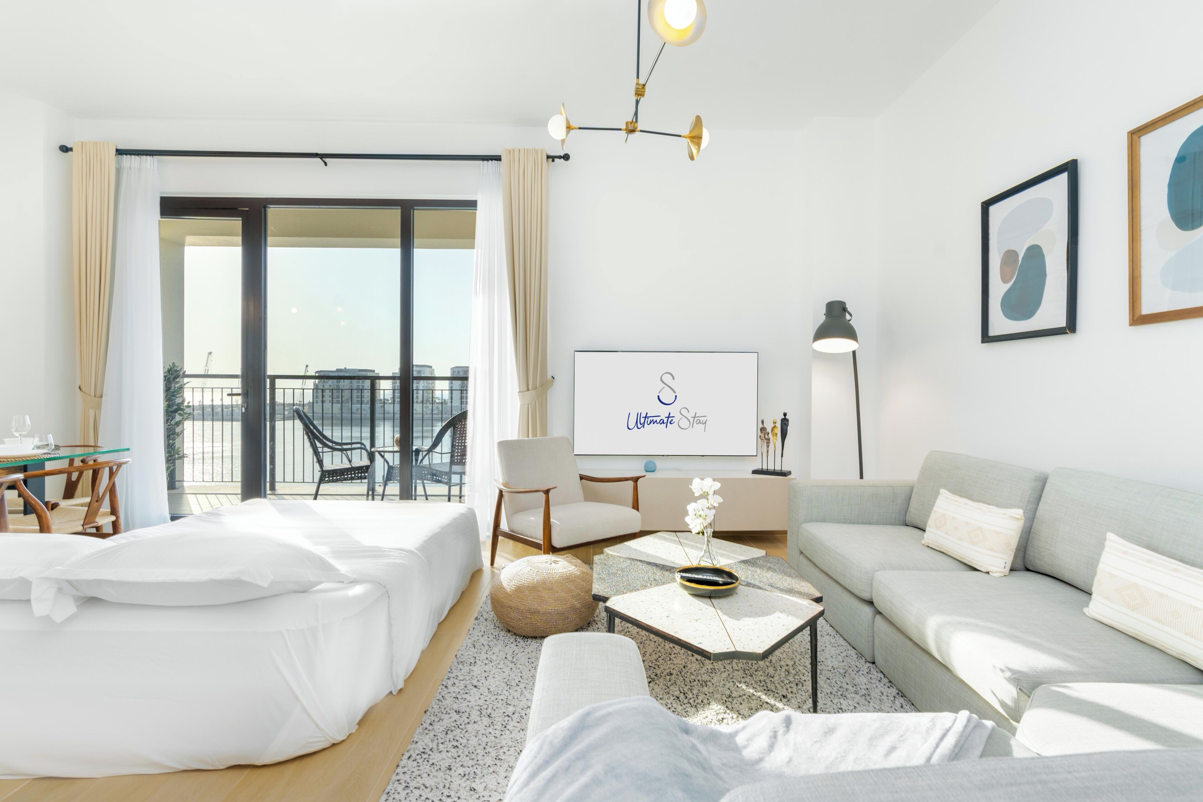 Duplex, sacada, vista para o mar | Vista do quarto