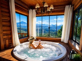 Cabana luxo | Banheira de hidromassagem particular