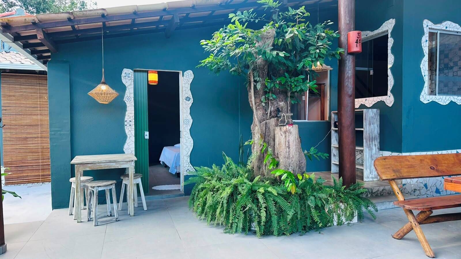 Estúdio Comfort, vista para o jardim | Refeições ao ar livre