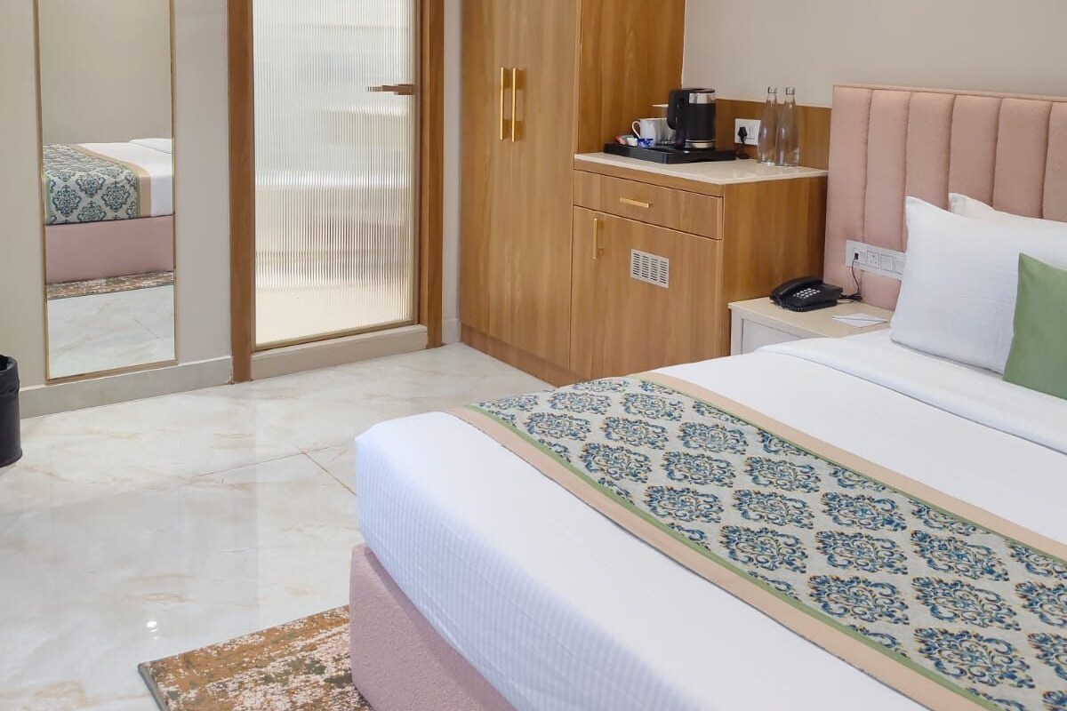 Quarto Premium | Minibar, Wi-fi grátis, roupa de cama fornecida 