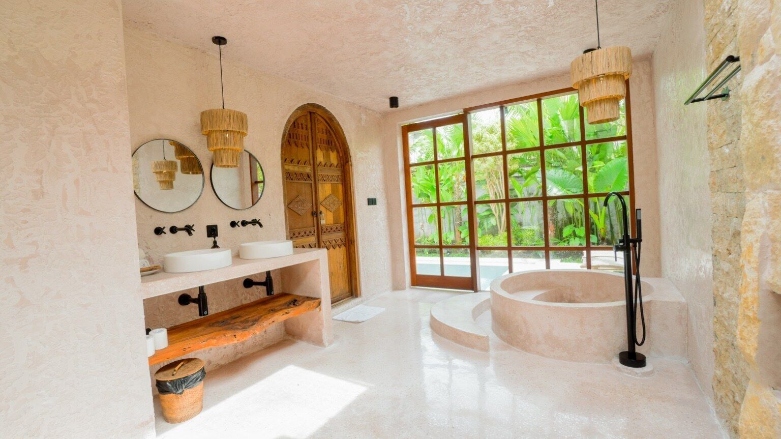 Vila superluxo, vista para o jardim | Banheiro