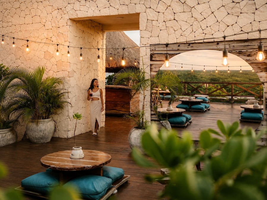 Terraço no piso superior