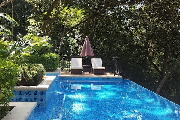Piscina exterior, guarda-sóis, espreguiçadeiras