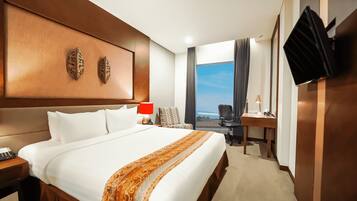 Quarto Individual Superior | Minibar, cofre no quarto, secretária, ferro/tábua de engomar