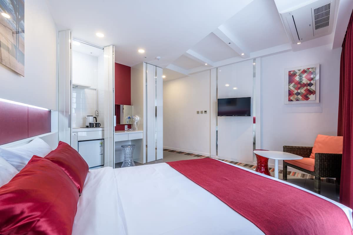 1 quarto, cortinas/cortinados opacos, Wi-fi grátis