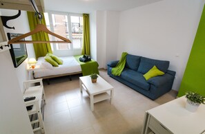 Apartamento Comfort, 1 cama de casal e sofá-cama (Budget) | 1 quarto, roupa de alta qualidade, ferro/tábua de engomar 