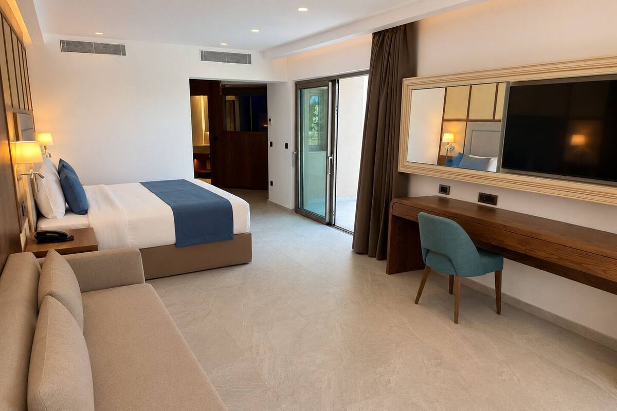 Cofres nos quartos, quartos à prova de som, Wi-Fi de cortesia