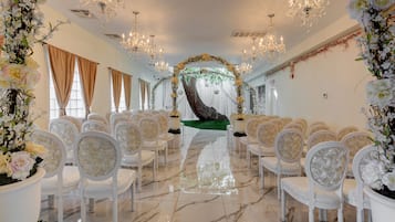 Área interna para casamento