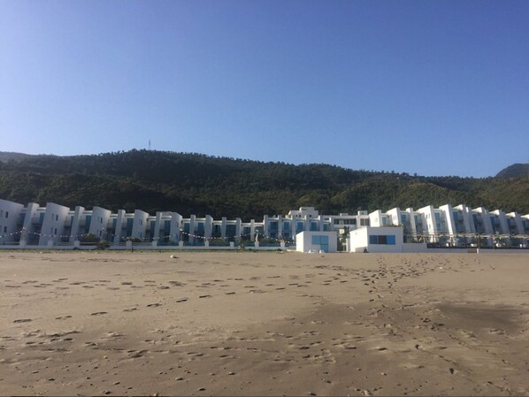 Uma praia privada, praia de areia branca