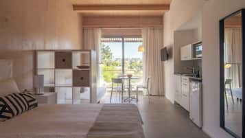 Family studio | 1 quarto, roupas de cama antialérgicas, frigobar, cofres nos quartos