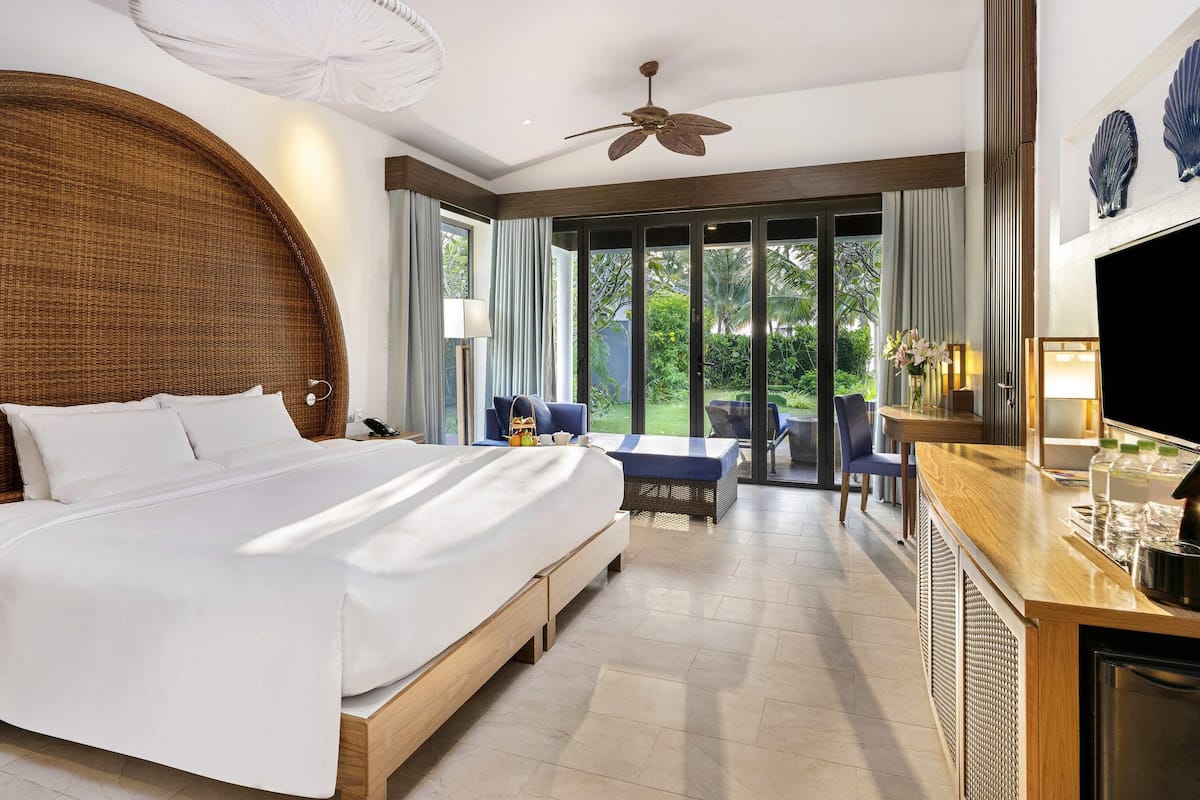 Bungalow Deluxe, 1 cama king-size, piscina privativa | 1 quarto, minibar, cofre no quarto, com decoração personalizada