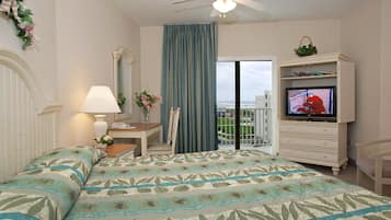 Casa de Férias Família, 2 quartos, vista parcial para o oceano (G2) | 3 quartos, cortinas/cortinados opacos, ferro/tábua de engomar