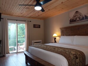 Quarto Individual Deluxe, 1 cama king-size, vista para a montanha | Cortinas/cortinados opacos, quartos insonorizados