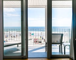 Vista para a praia ou o mar