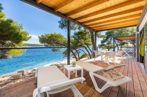 Premium Mobile Home, 2 Bedrooms, Terrace, Sea View | Vista para a praia ou o mar