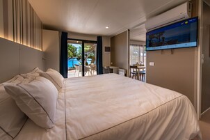 Premium Mobile Home, 2 Bedrooms, Terrace | Vista do quarto