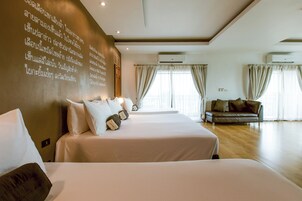 Quarto família | Roupas de cama premium, camas com colchões pillow-top