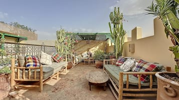 Quarto casal ou duplo clássico, suíte | Terraço/pátio