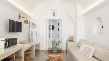 Suite Lua de Mel, banheira de hidromassagem | Vista do quarto