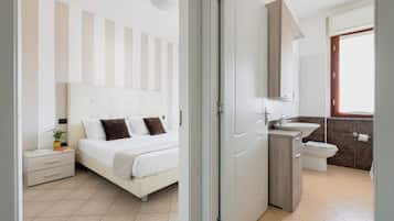 Apartamento luxo, 1 quarto, terraço | 1 quarto, roupas de cama antialérgicas, camas Select Comfort