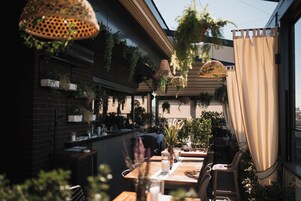 Terraço no piso superior