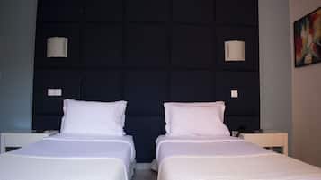 1 quarto, frigobar, cofres nos quartos, individualmente decorados