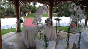 Espaço exterior para casamentos