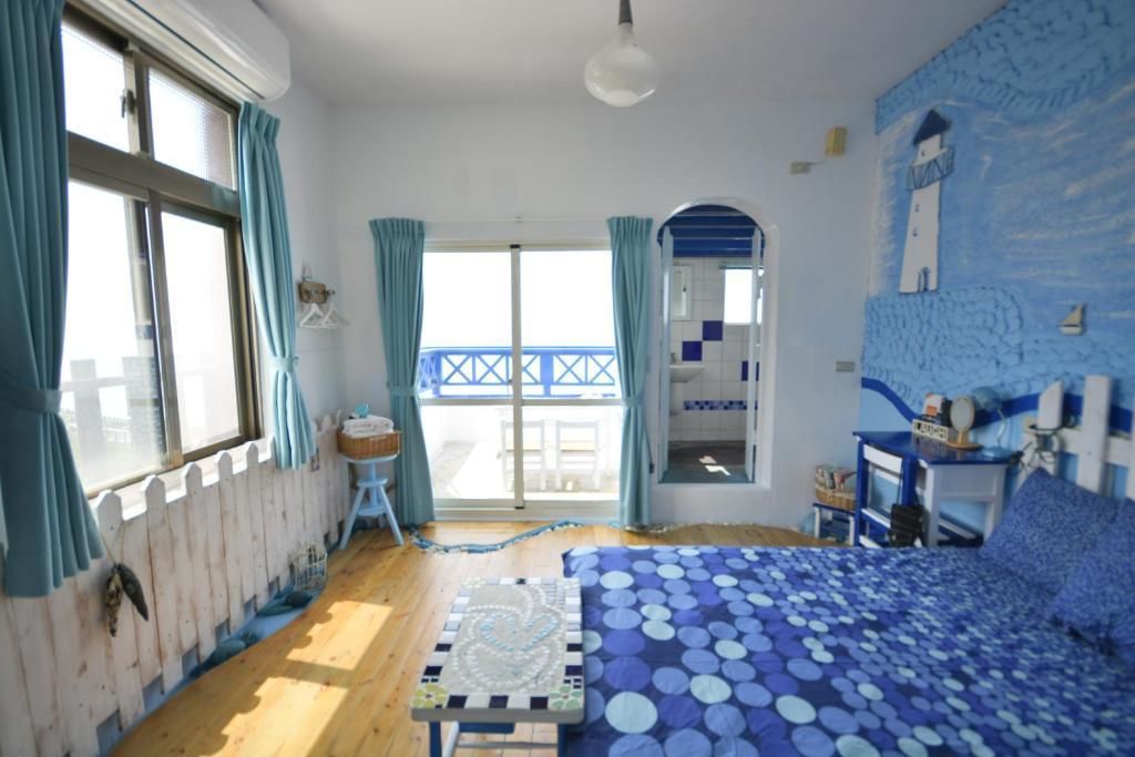 Quarto Duplo Deluxe, varanda, vista para o mar | Com decoração personalizada, secretária, Wi-fi grátis 