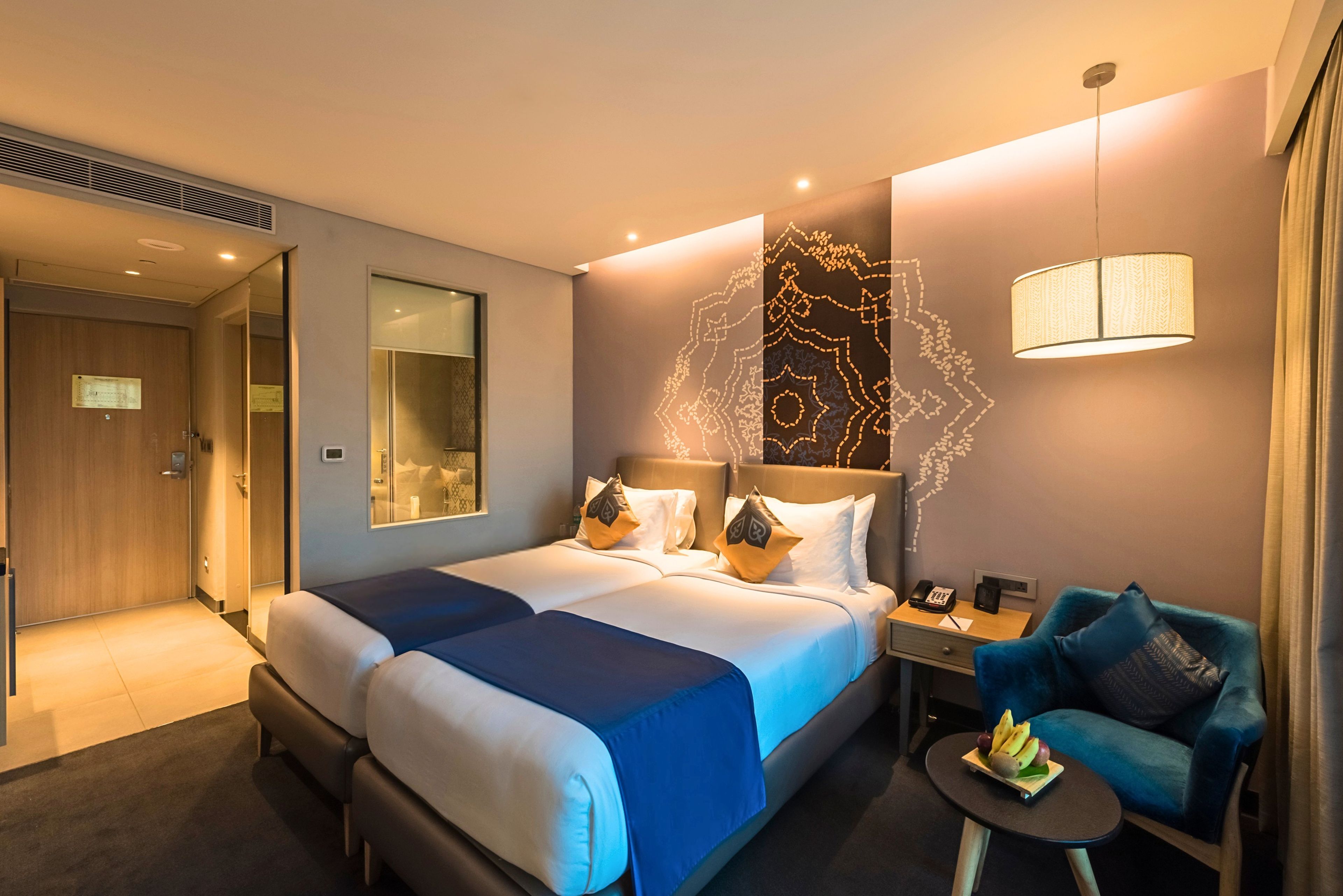 Quarto luxo, 2 camas de solteiro