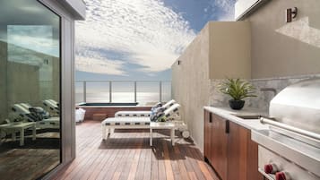 Cobertura, 2 quartos | 1 quarto, roupas de cama antialérgicas, cofres nos quartos, escrivaninha