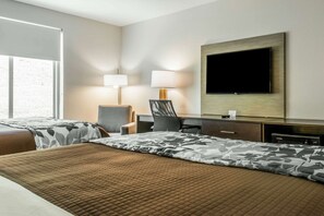 Quarto Standard, 2 camas queen-size, não fumadores | Roupa de alta qualidade, secretária 