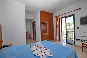 Quarto Duplo ou Twin, vista para o mar | Cofre no quarto, berços/camas para crianças grátis, Wi-fi grátis 