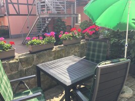 Apartamento luxo, 1 quarto, terraço, vista para a cidade (Number 01) | Terraço/pátio