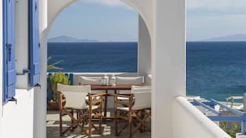 Apartamento Familiar, 2 quartos, vista para o mar (Poseidon) | Terraço/pátio interior
