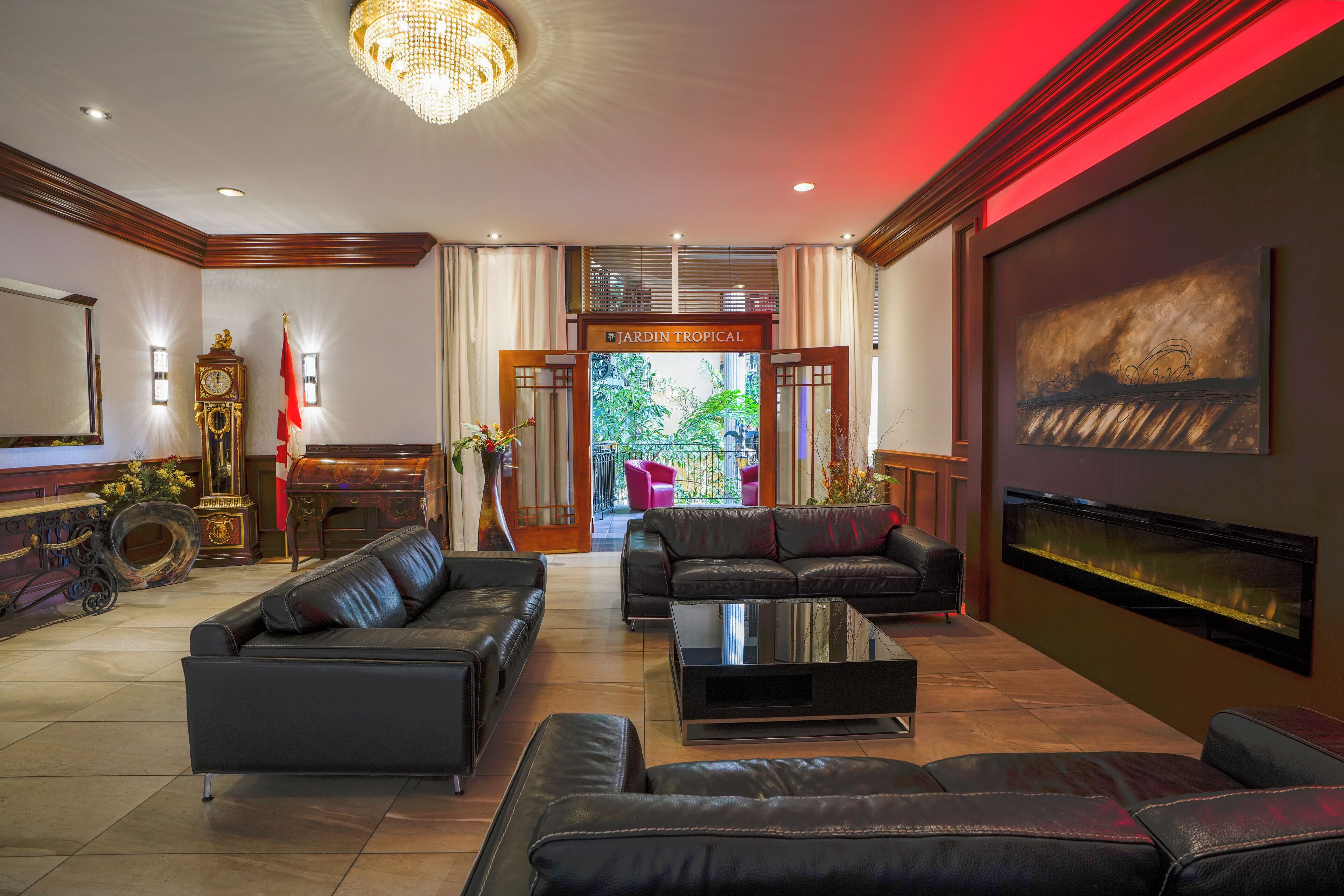 Área de estar no saguão