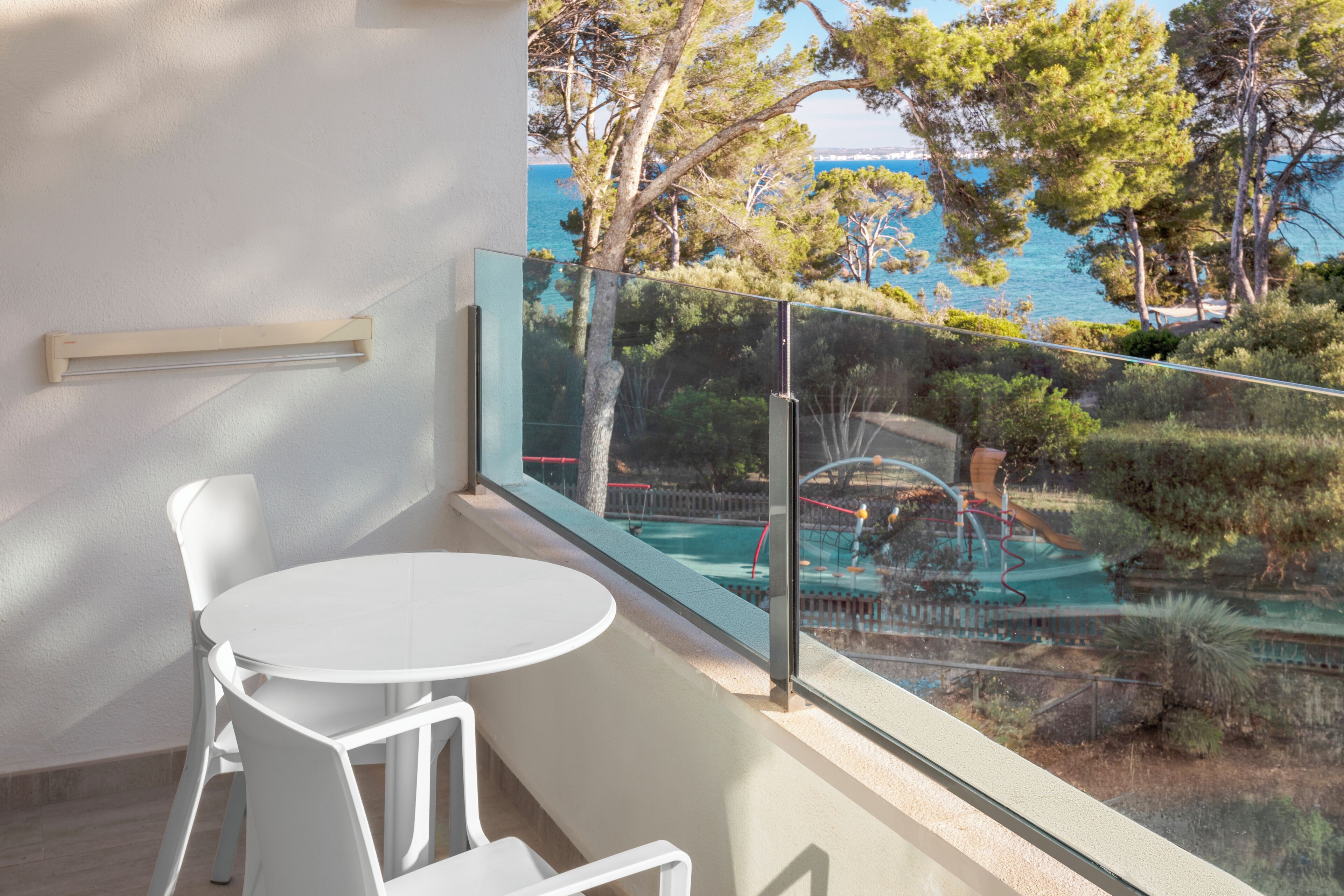 Quarto Duplo, vista para o mar | Varanda