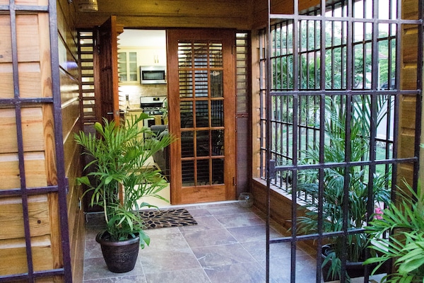 Entrada do alojamento