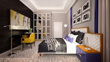Quarto duplo standard | Roupas de cama de algodão egípcio, camas com colchões pillow-top