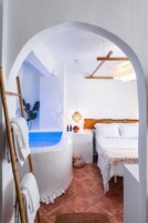 Quarto Exclusivo | Lençóis de algodão egípcio, roupa de alta qualidade, cofre no quarto 