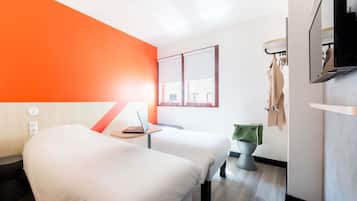 Quarto casal, 1 cama de casal | Escrivaninha, quartos à prova de som, Wi-Fi de cortesia