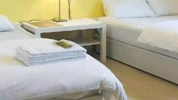 Wi-fi grátis, roupa de cama fornecida