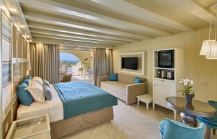 Quarto Duplo, vista para o mar | Cofre no quarto, secretária adequada para computadores portáteis 